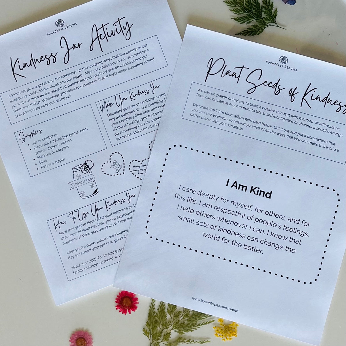 Printable Kindness Activities - Making Kindness a Habit – Boundless Blooms